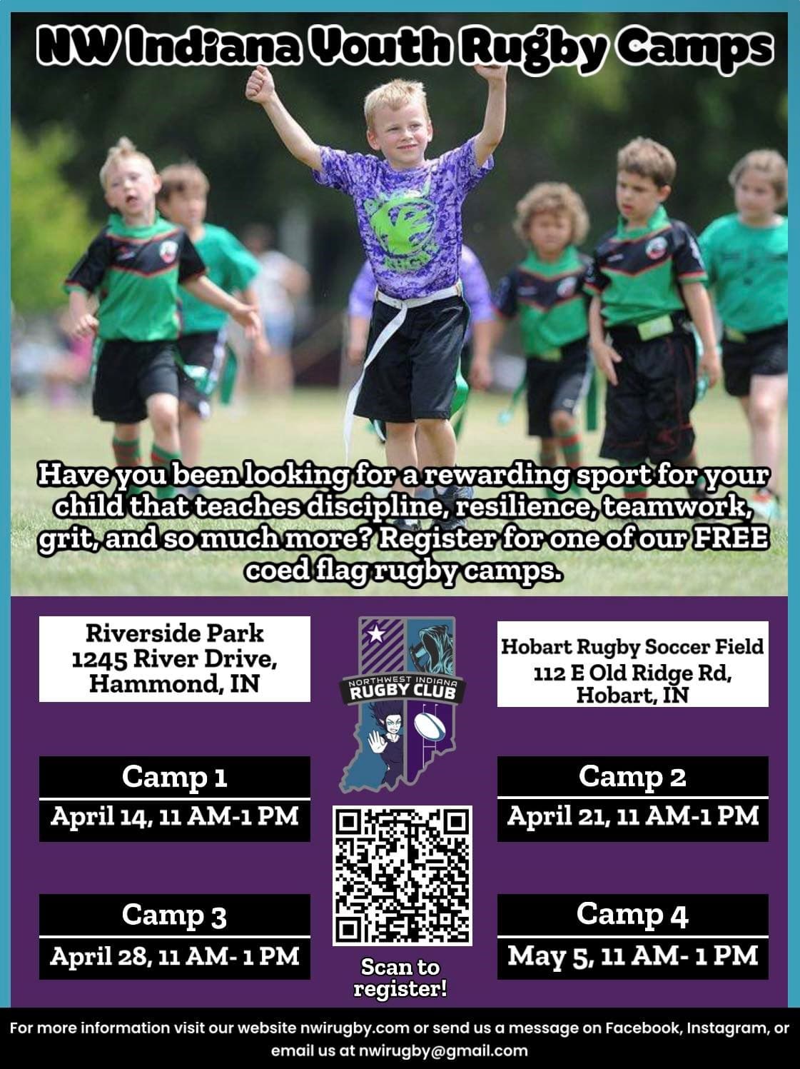 New Community Rugby Program in Northwest Indiana